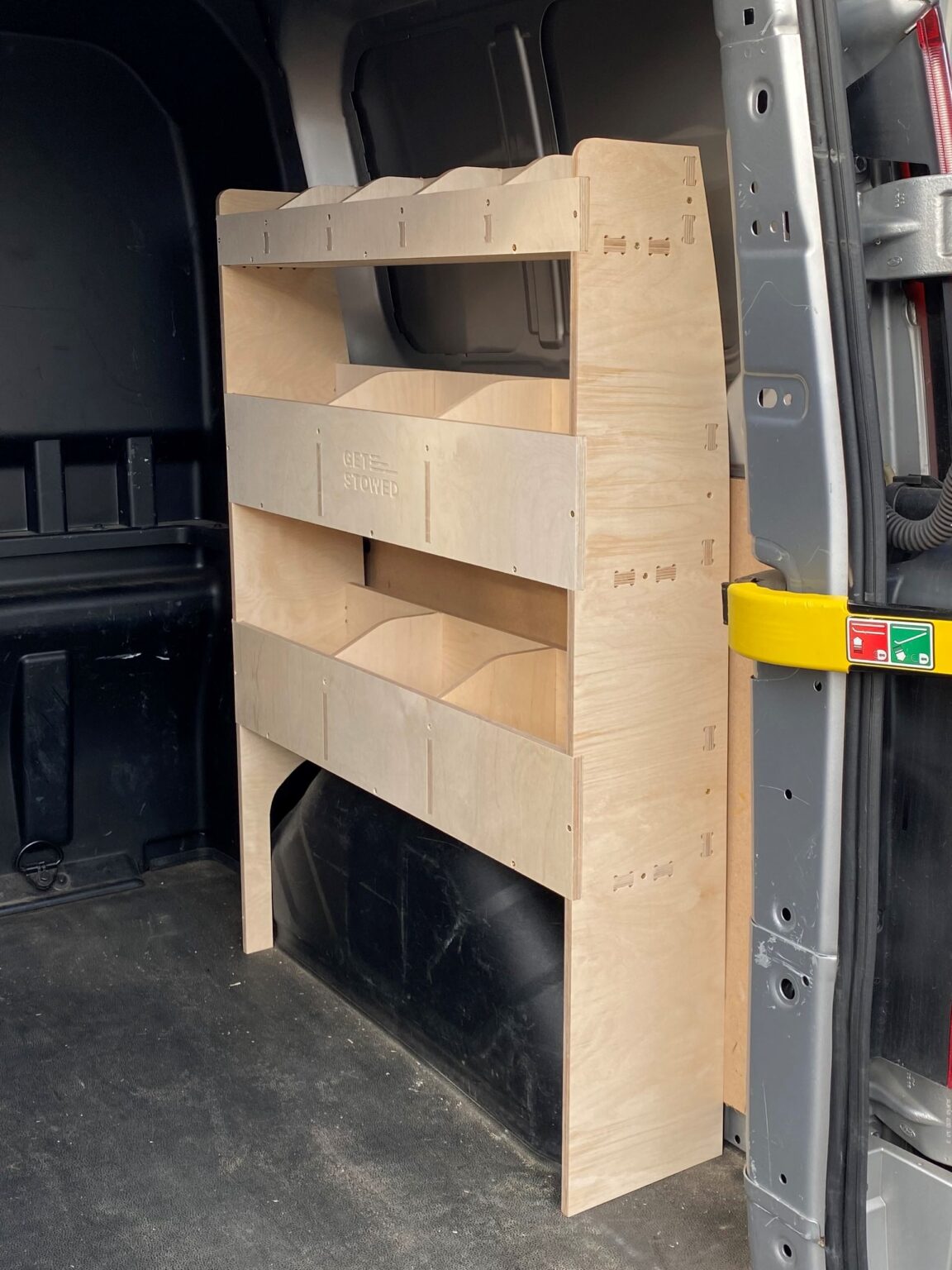 Ford Transit Custom - Wheel Arch Shelving - Get Stowed